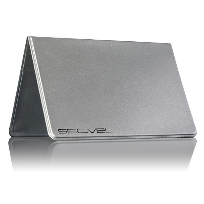 Card protection wallet Classic Edition Silver grey